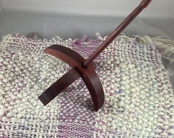 Handmade Drop Spindles and Support Spindles. Hand Dyed Corriedale Wool ...