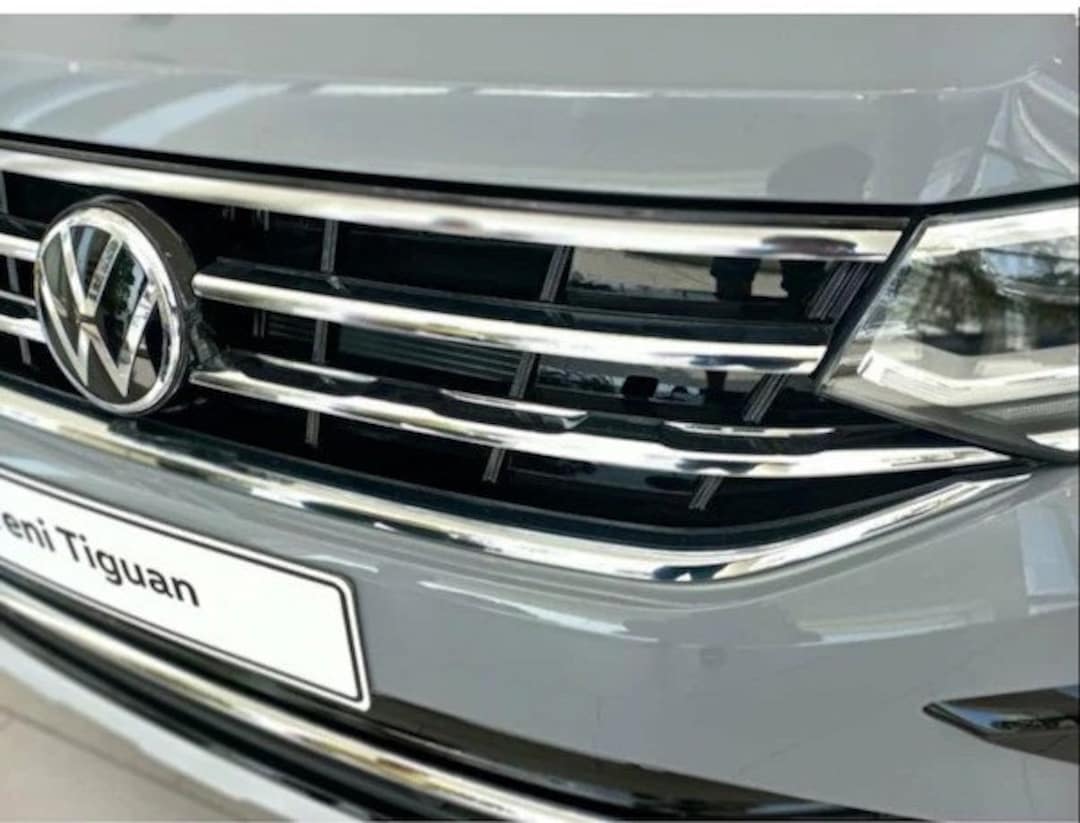 Vw Tiguan Front Grille Stainless Steel Trim 4 Pieces 2021-2023 - Etsy