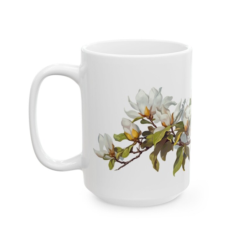 Southern Magnolia Mug, Magnolia Coffee Mug, Mug for Mom, Pressed ...