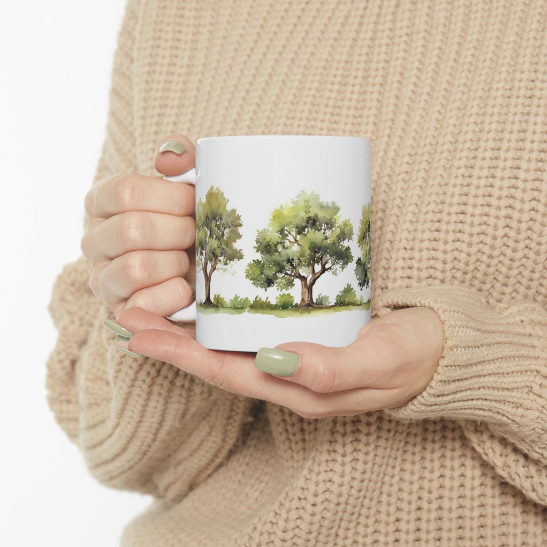 Oak Tree Mug, Oak Tree Lover Gift, Tree Lover Gift, Oak Tree Coffee Mug ...