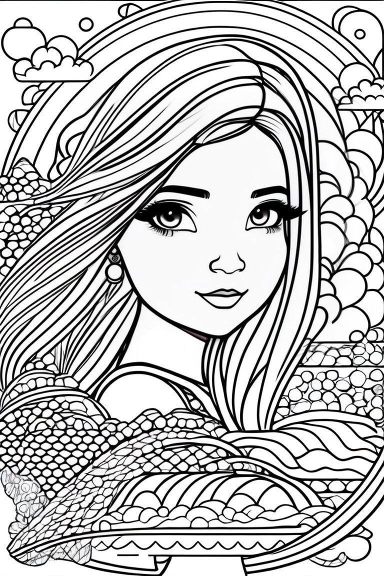 Mermaid Magic Digital Coloring Book - Etsy