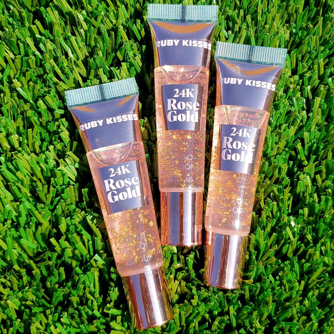Ruby Kiss 24K Gold Lip Gloss Rose Gold - Etsy