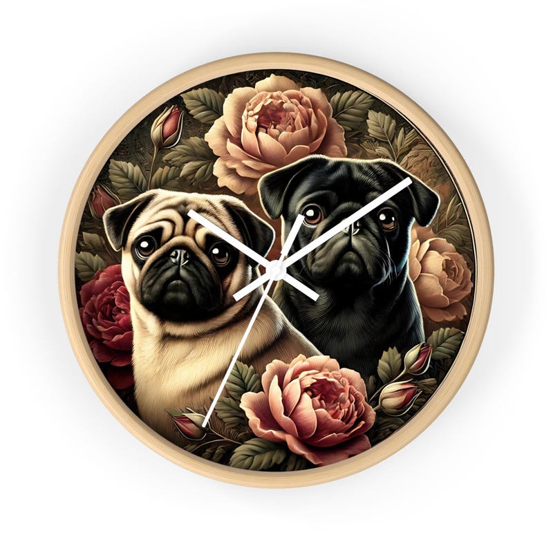 Pug Clock - Etsy