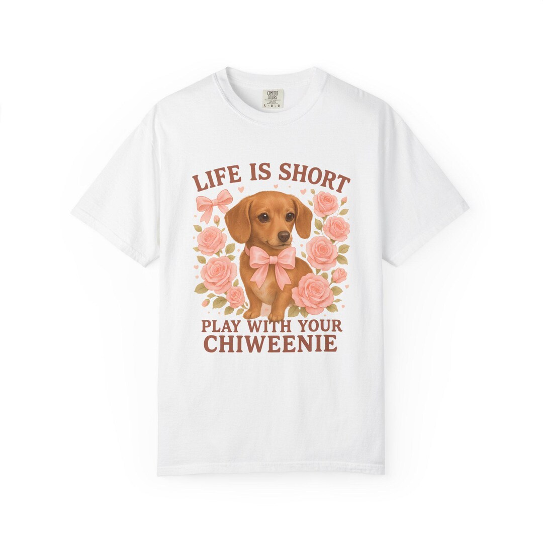 Coquette Chiweenie Shirt, Floral Chiweenie Gift, Gift for Chiweenie ...
