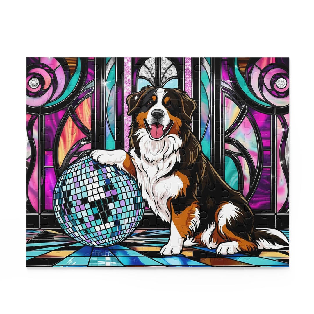 Bernese Mountain Dog Puzzle, Disco Puzzle 120, 252, 500-piece Jigsaw ...