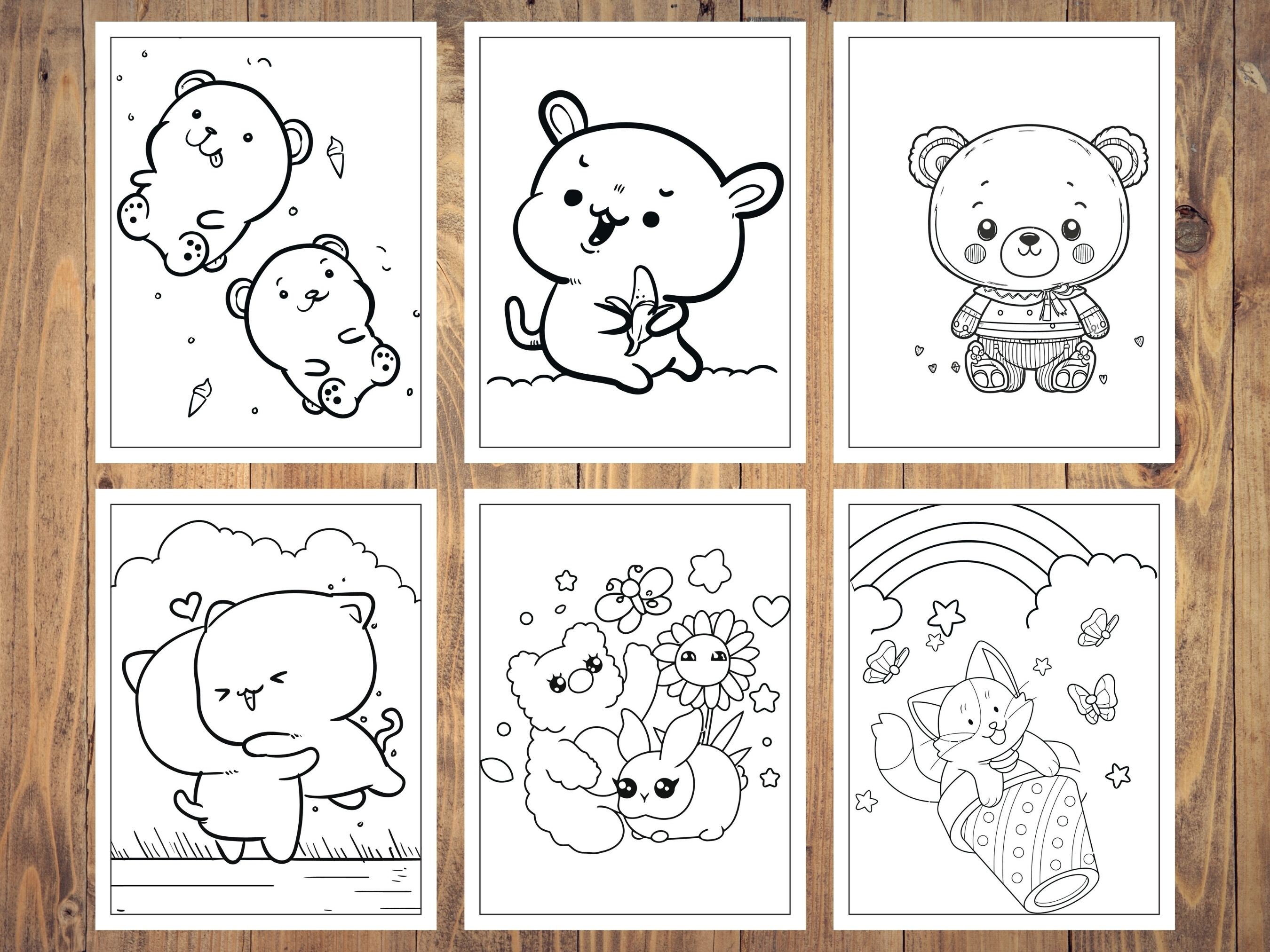 35 Cute Kawaii Coloring Pages, Coloring for Kids and Adults, Coloring ...
