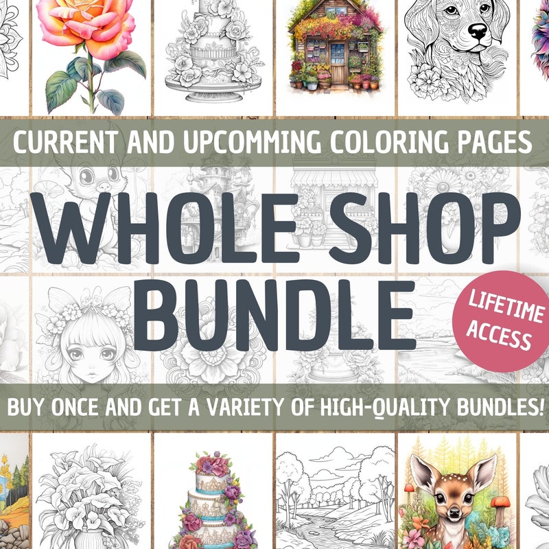 Printable Coloring Pages Adult - Etsy