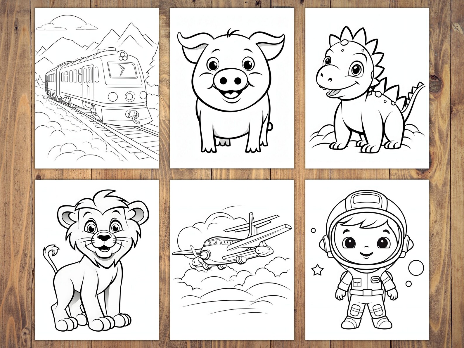 30 Printable Coloring Pages for Kids, Coloring Book, Easy Coloring ...