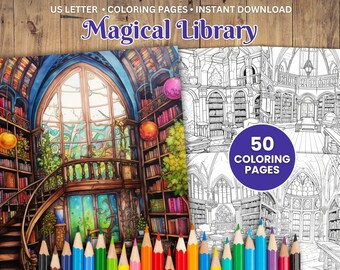 50 Enchanted Potion Coloring Pages, Fantasy Coloring Sheets, Magical ...