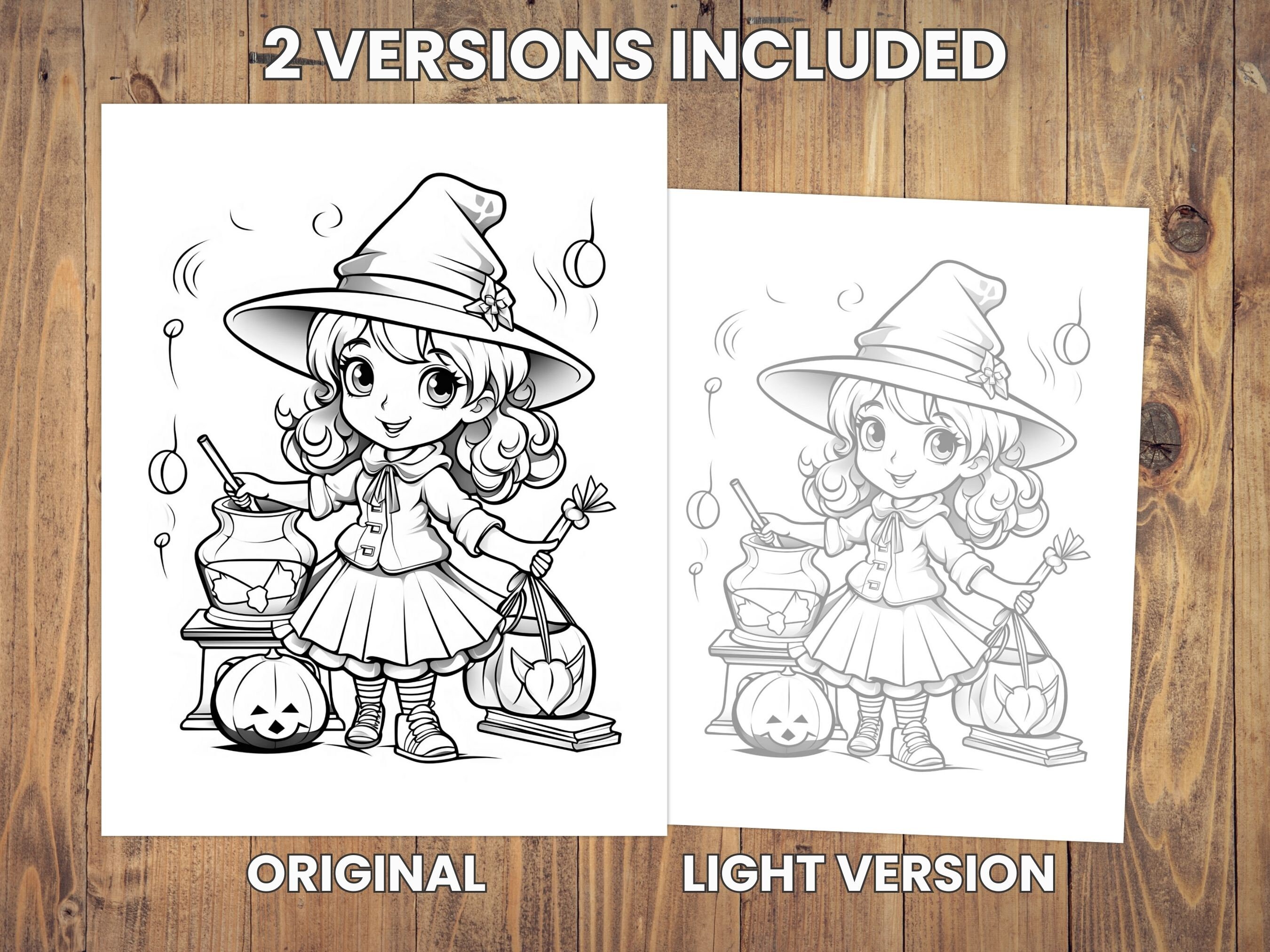 30 Halloween Coloring Pages, Halloween Coloring Book, Spooky Coloring ...