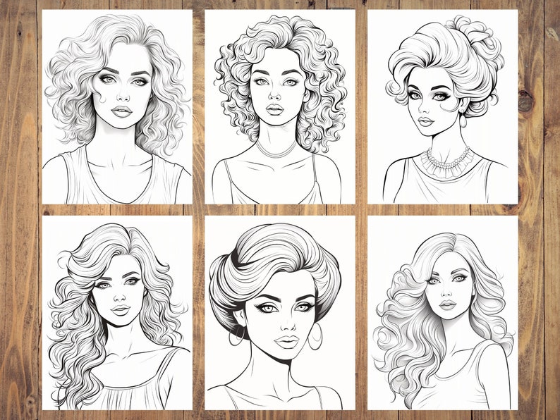 30 Printable Pretty Woman Coloring Pages, Beautiful Lady Coloring Book ...