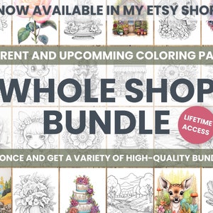 30 Printable Flower Shop Coloring Pages, Coloring Book, Adults + Kids ...