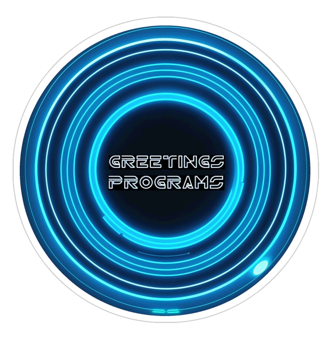 Greetings Programs Iconic Disk Sticker - Etsy