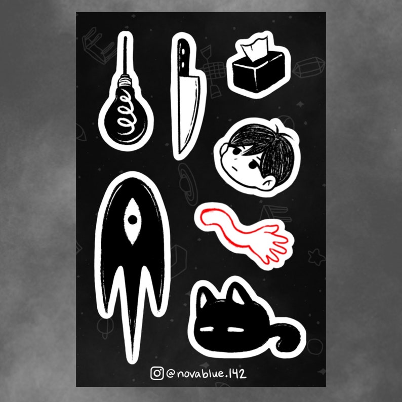 Omori 4x6 Sticker Sheet Waterproof, Uv-protected, Durable Vinyl - Etsy