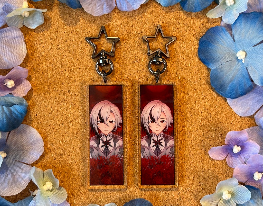 Arlecchino 3 Inch Acrylic Charm - the Knave / Father With Spider Lilies ...