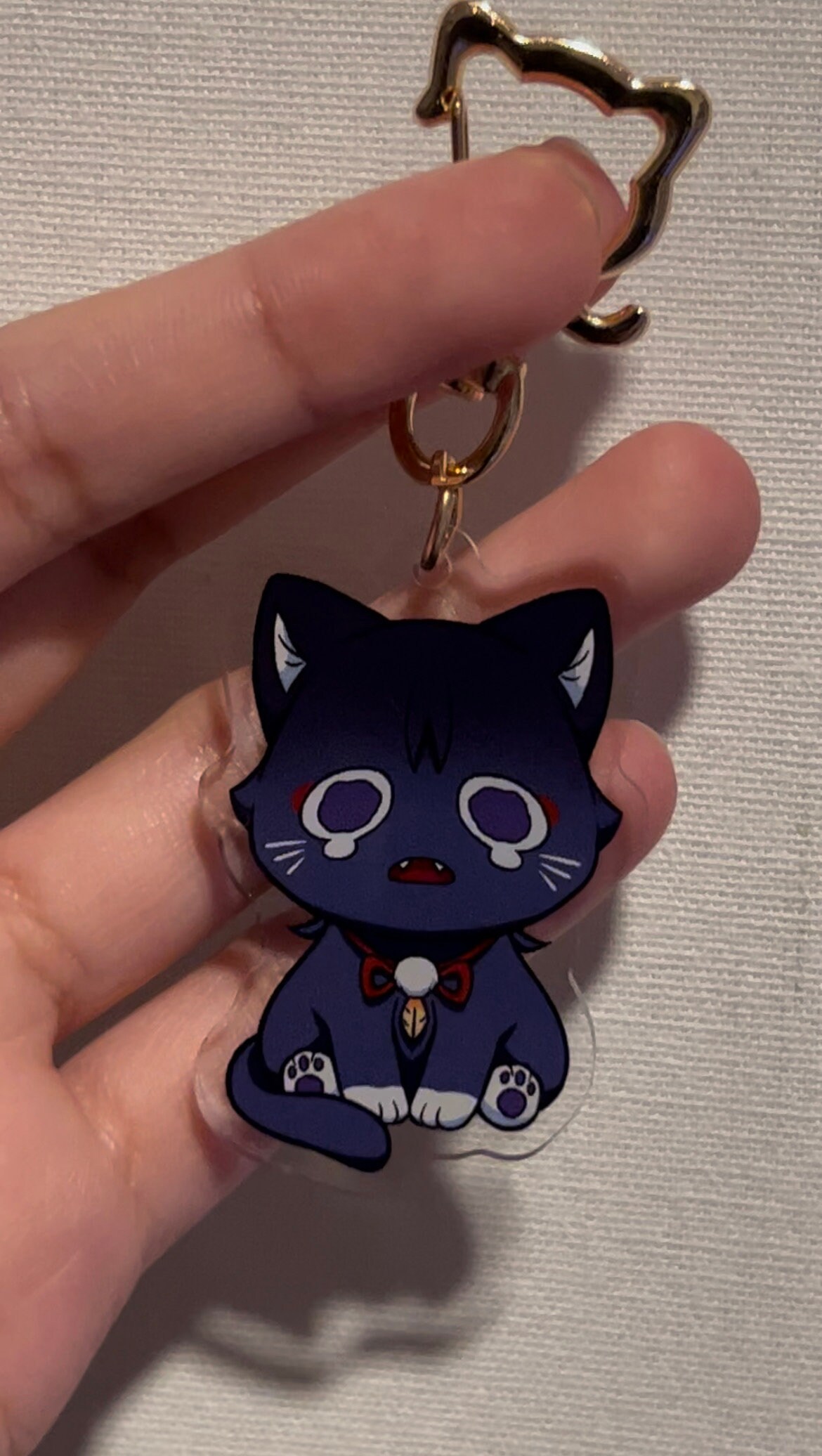 Scarameow 2 Inch Acrylic Charm Scaramouche / Kabukimono Cat genshin ...