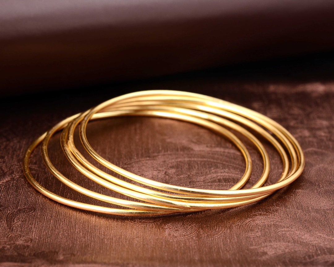 Set of 7 Bangles, Stacking Bangles, Semanarios, Stacking Bracelets, 7 ...