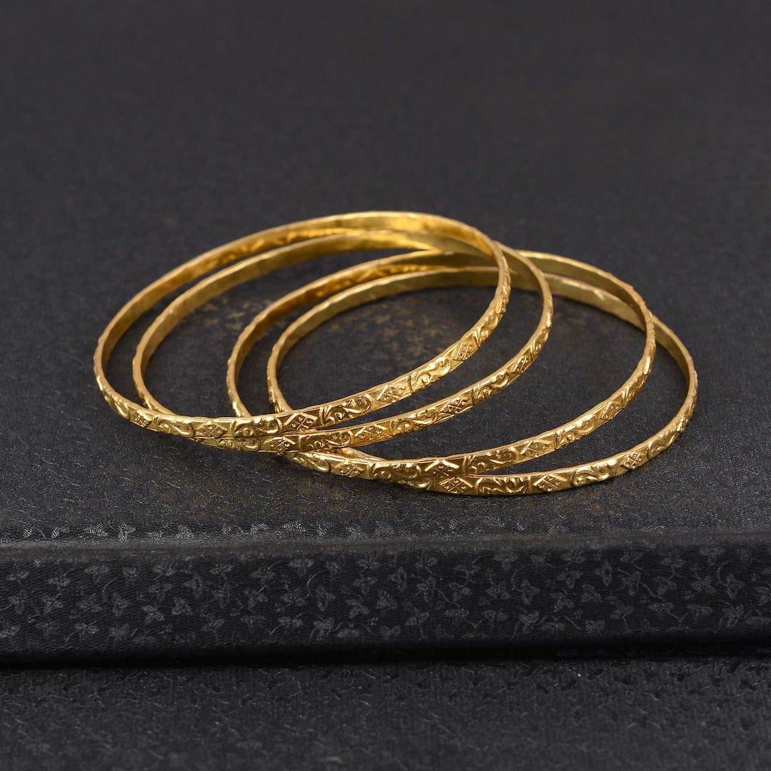 14 K Gold Filled Bangle ,gold Stacking Bangles , Women Bangle ,gift for ...