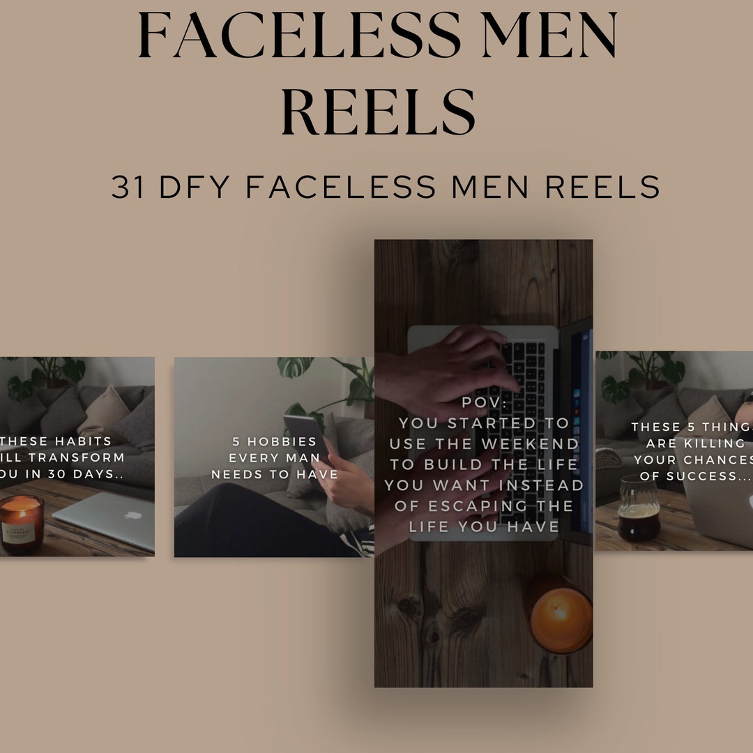 FACELESS MEN Reels 31 DFY Faceless Men Reels Faceless Videos, Faceless ...