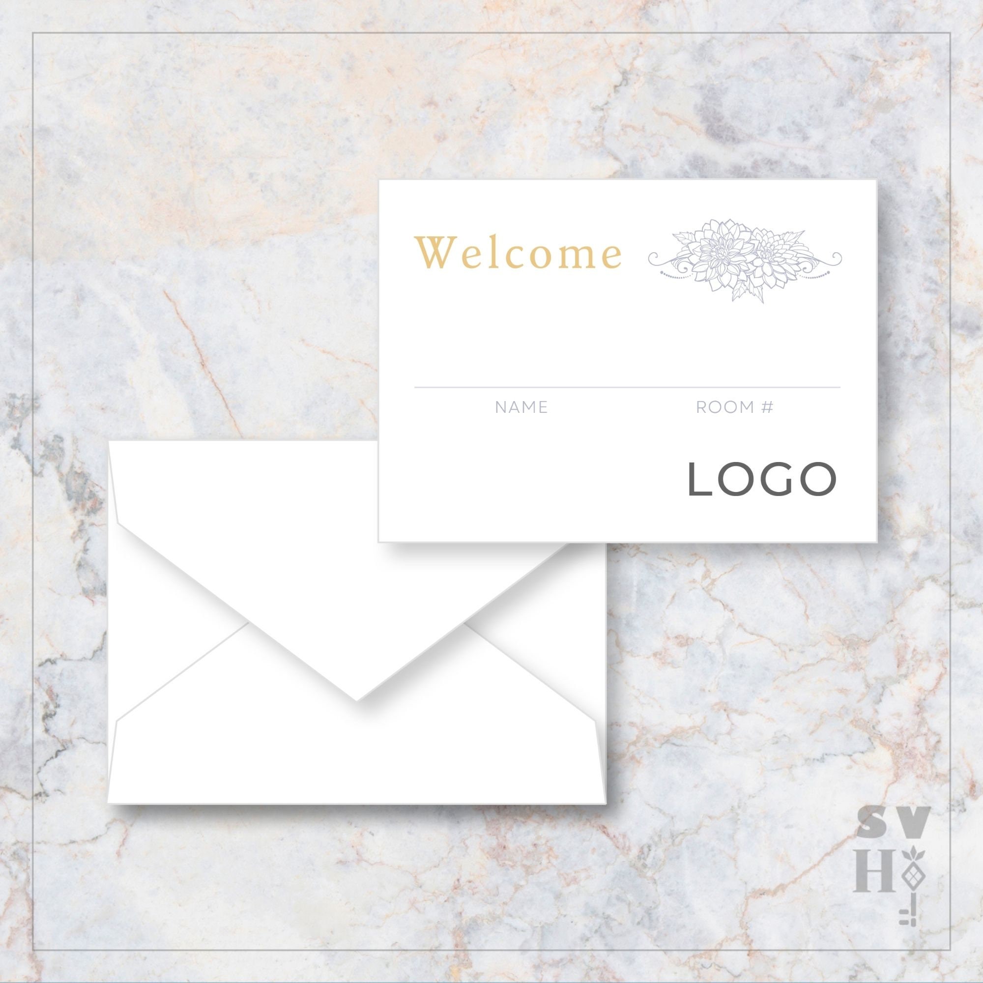 Hotel Keycard Envelope Template - Enchanted Elegance - Etsy