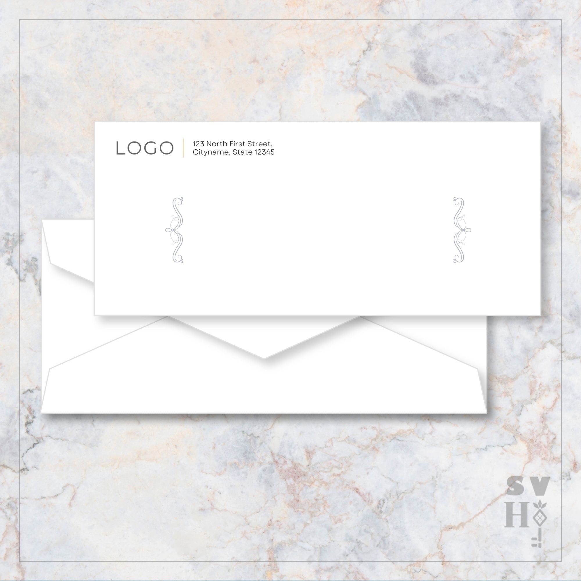 No. 10 Envelope Template - Enchanted Elegance - Etsy