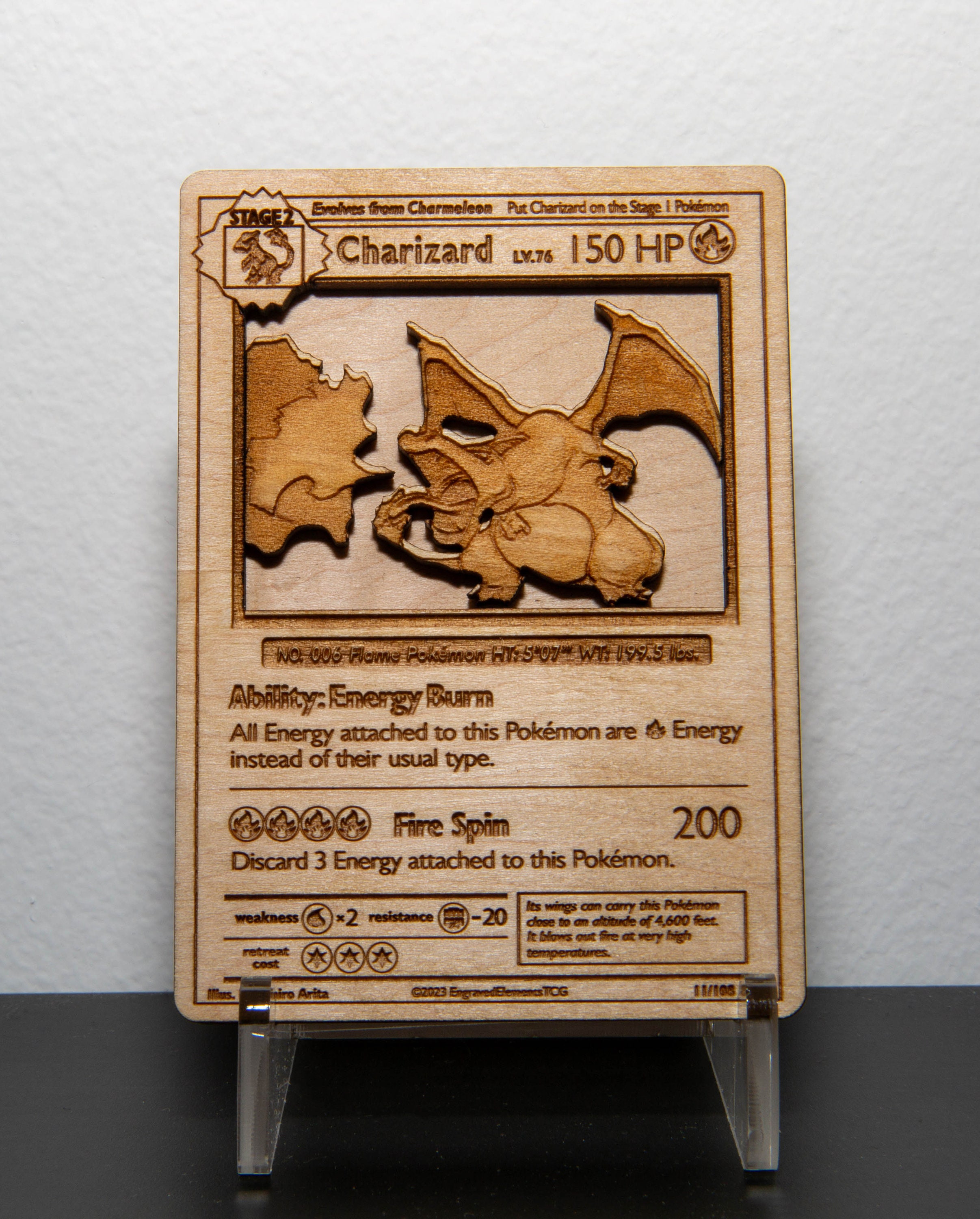 Wooden Pokemon Cards - Etsy