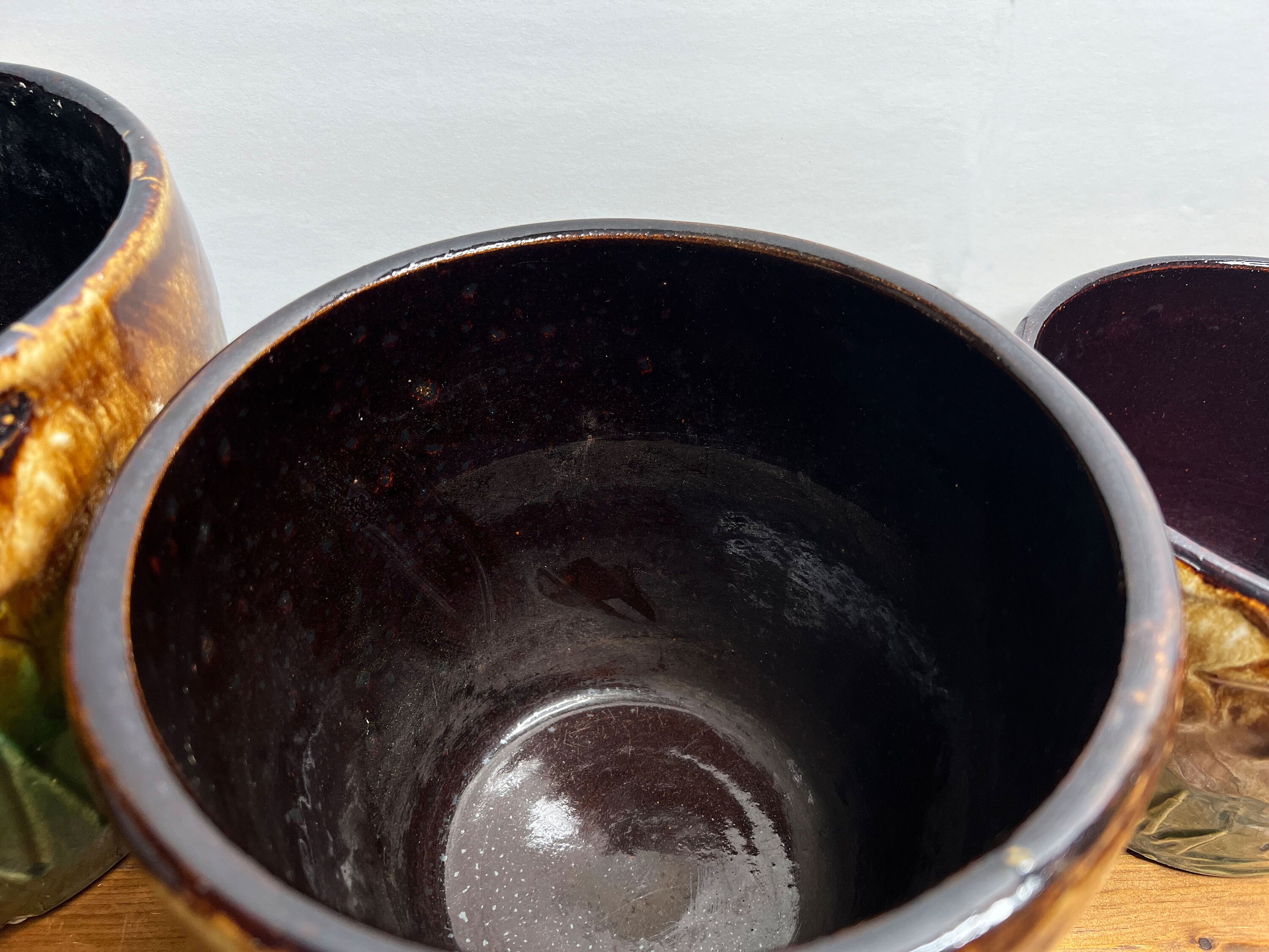 Set of 3 Vintage Robinson Ransbottom Pottery Planters Sun & Moon ...