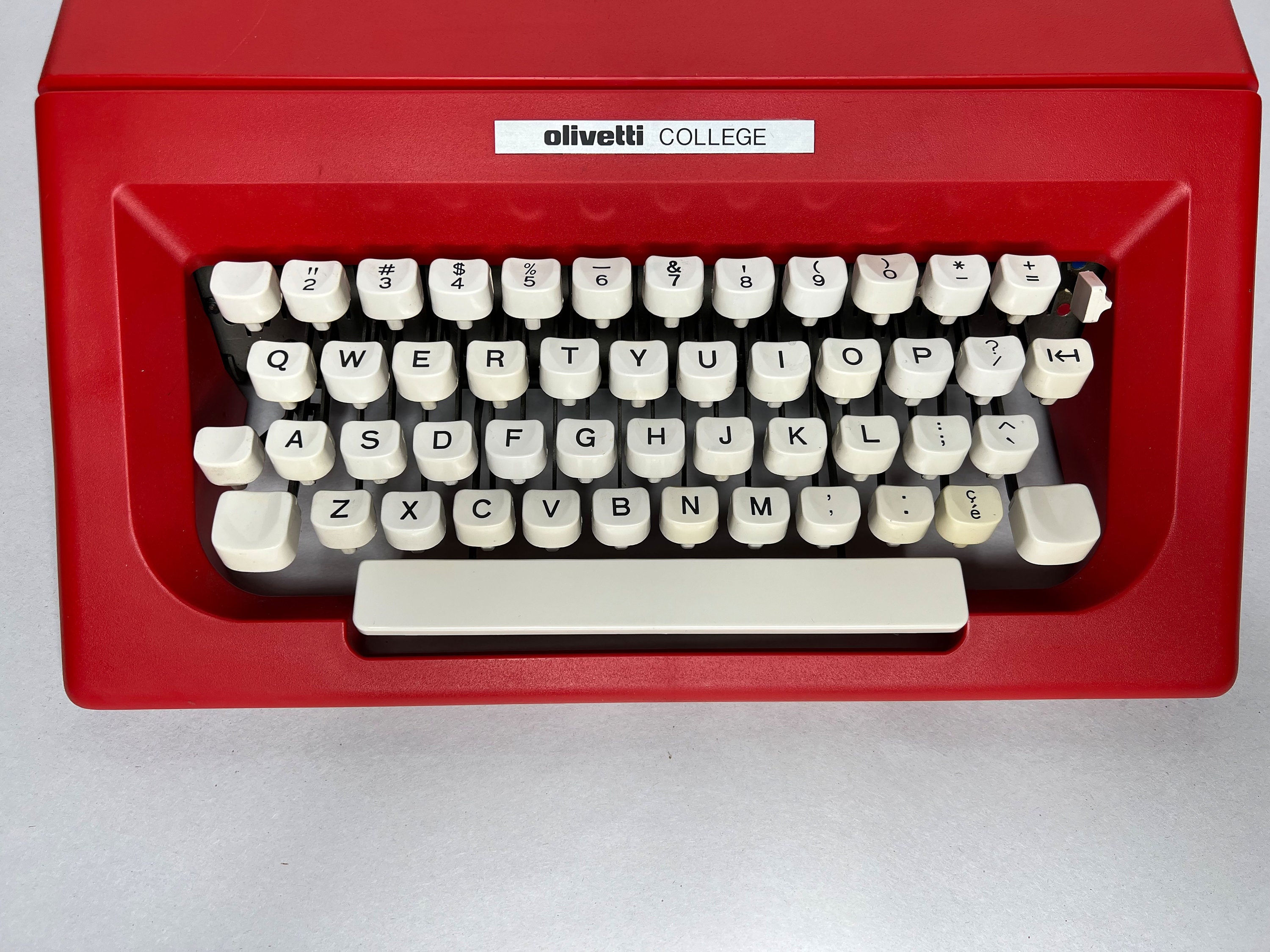 Vintage Olivetti Lettera College Typewriter Red Typewriter - Etsy
