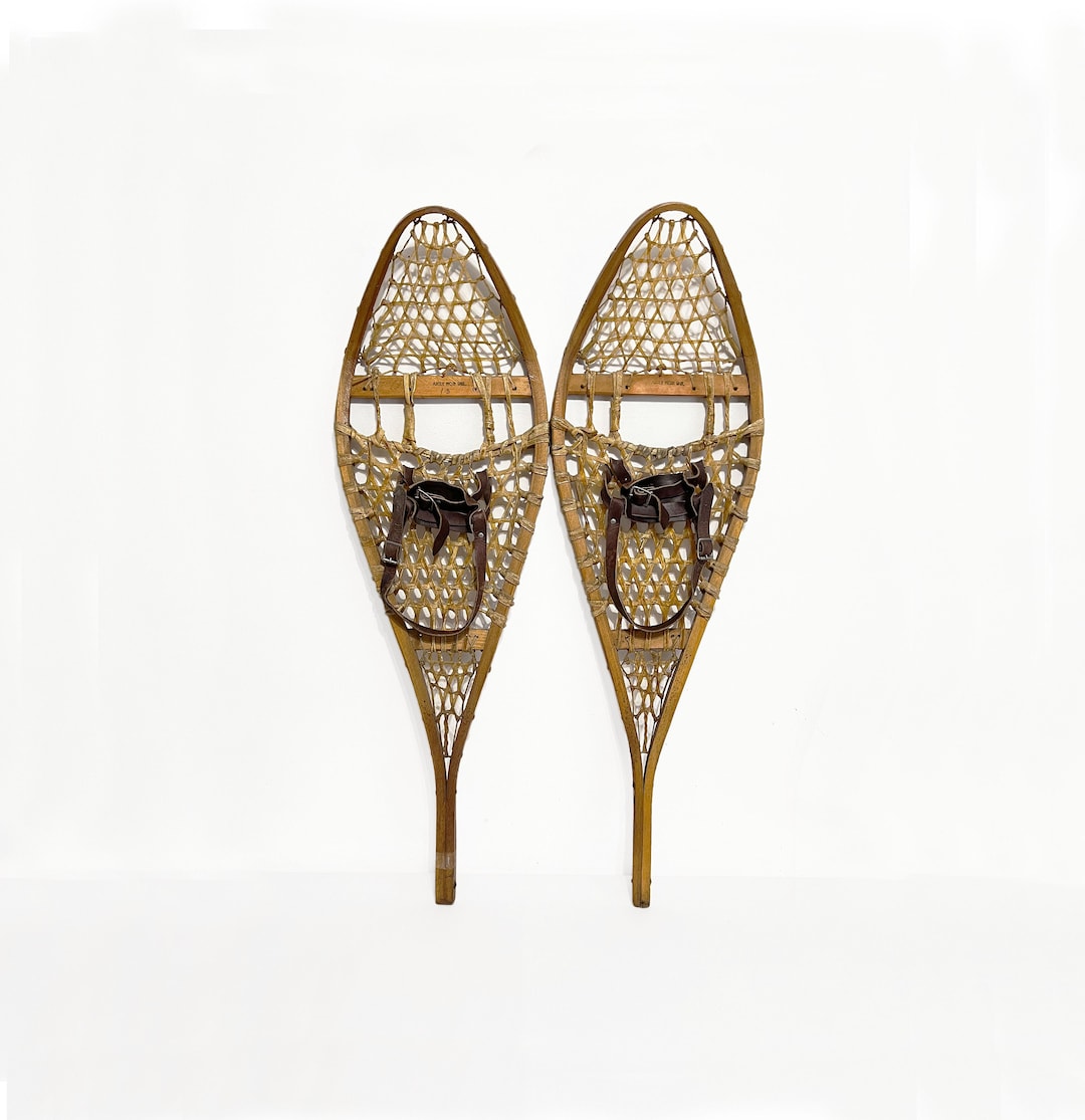 Vintage Snowshoes Made by Aigle Noir, Quebec, Canada 11 X 36 - Native ...