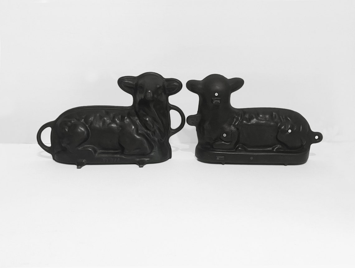 Vintage Griswold Cast Iron Lamb Cake Mold No.866 - Etsy