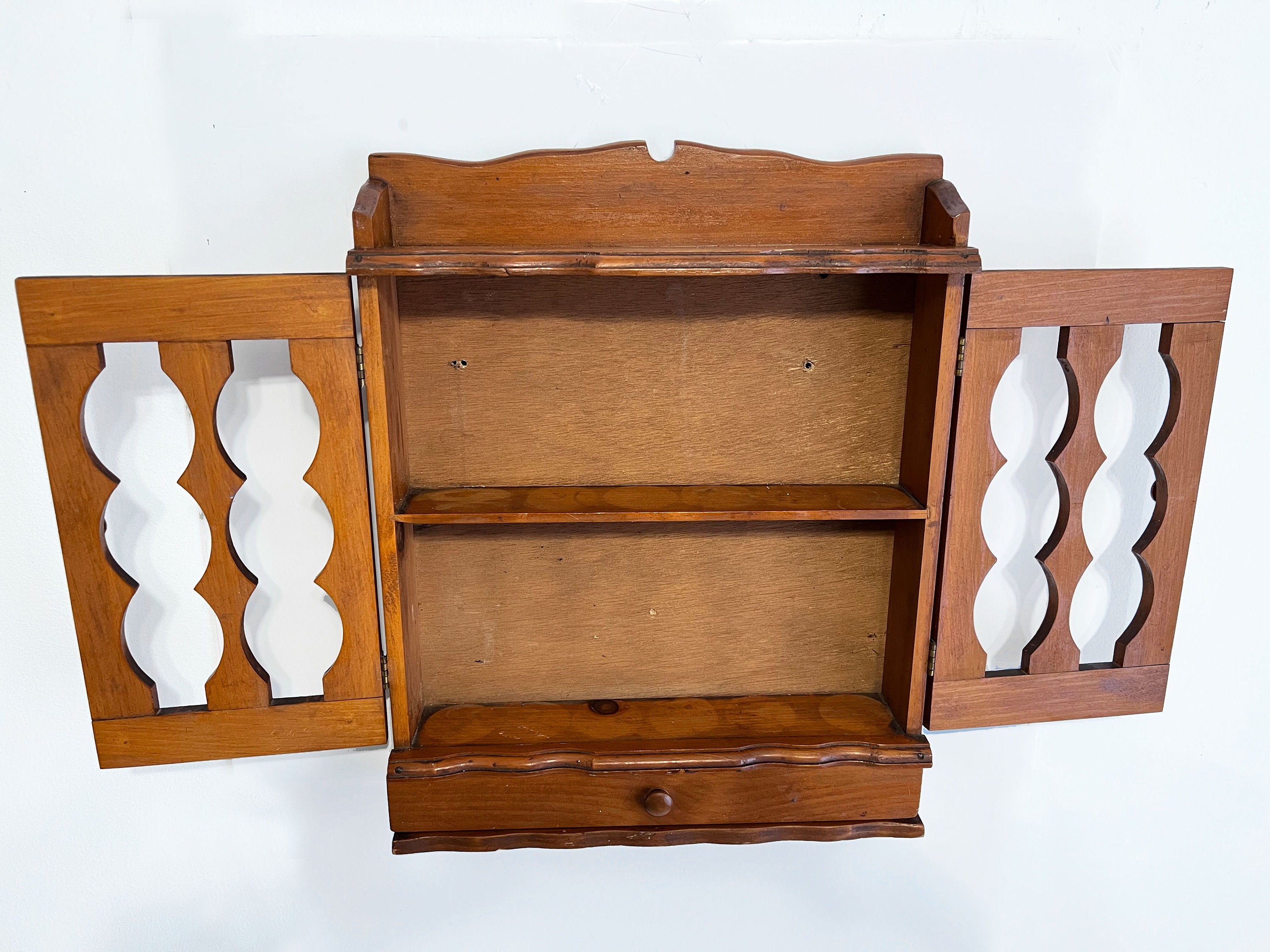 Vintage Spice Rack Vintage Kitchen Decor Wooden Spice Rack - Etsy