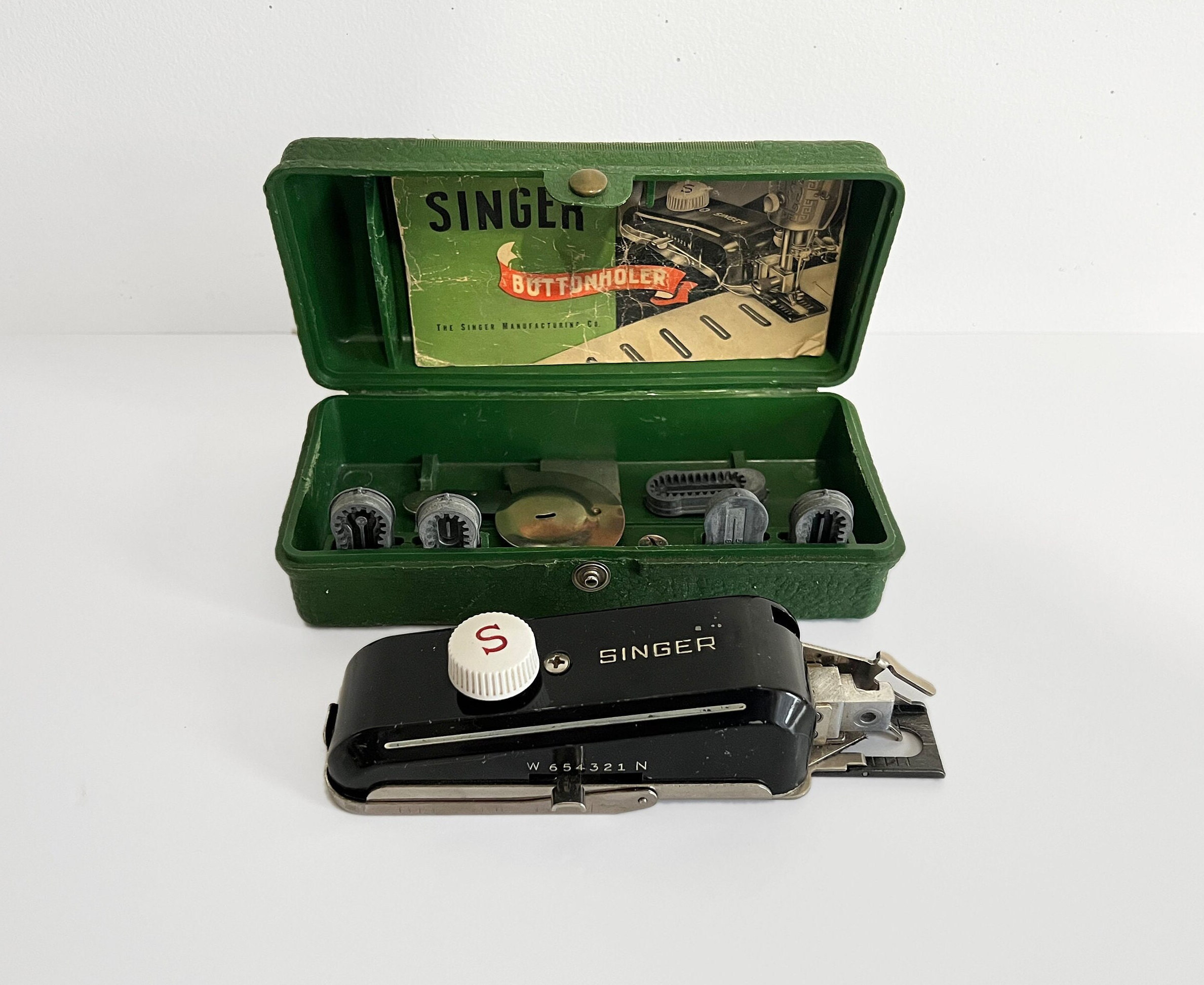 Vintage 1948 Singer Sewing Machine Buttonholer Accessory - Etsy