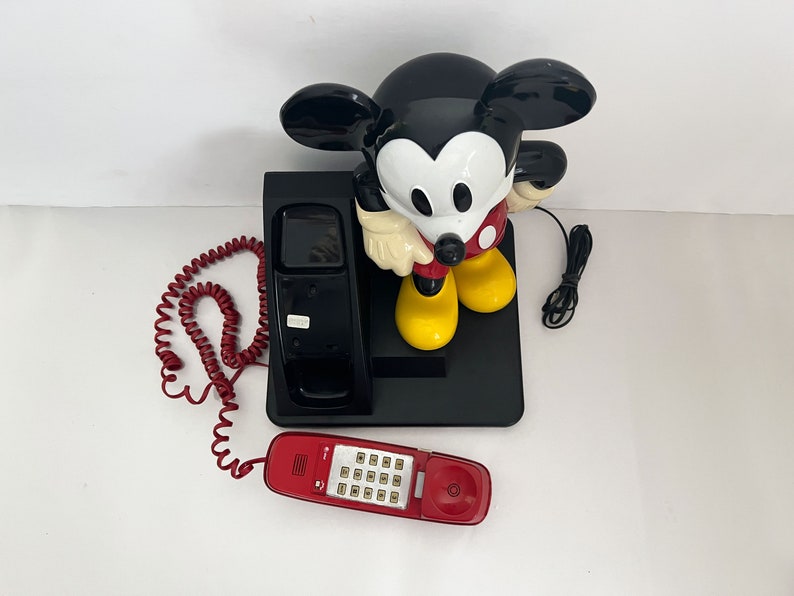 Vintage Mickey Mouse Telephone - Etsy
