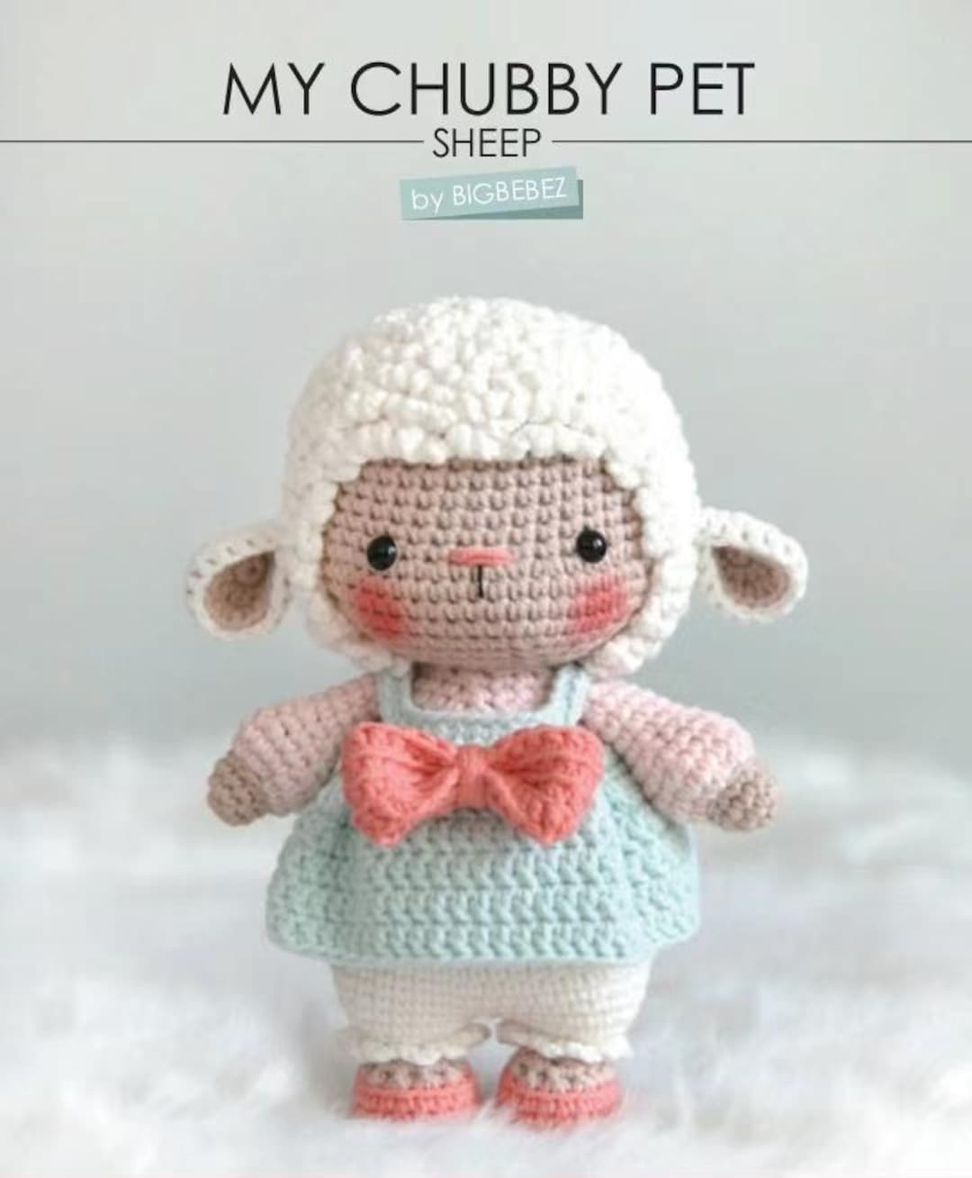 My Chubby Sheep Pdf CROCHET PATTERN Amigurumi Tutorial in English, Crochet Chubby Sheep Pattern ...
