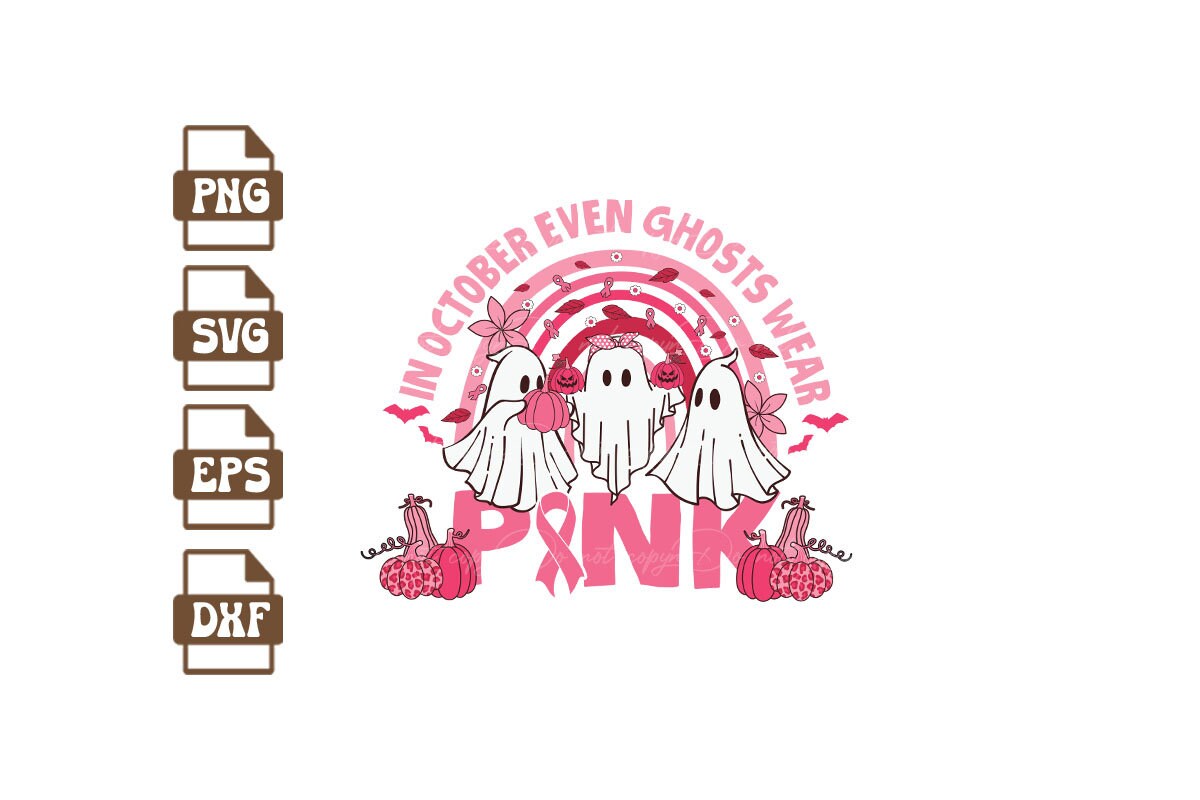 20 Designs Breast Cancer SVG PNG Bundle, Boo Breast Cancer Awareness ...