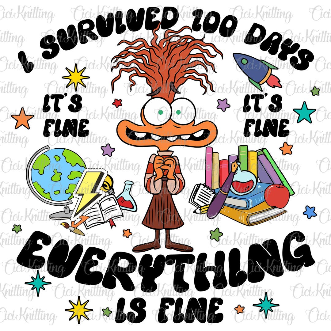 100 Days of School Cartoon Emotions Friends Png, Happy 100 Days of ...