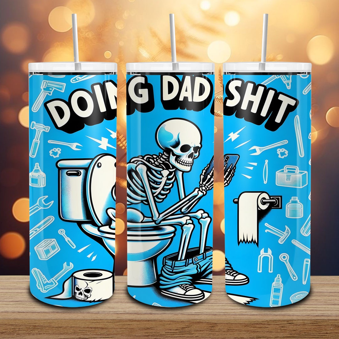 Funny Dad Skeleton Png, Dad Jokes Png, Father's Day Png Tumbler Wrap ...