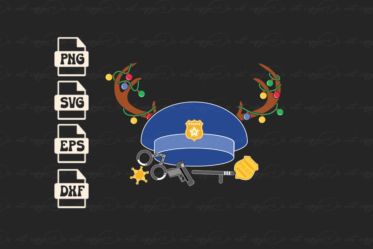 Christmas Police SVG Bundle, Santa's Favotite Christmas Officer Svg ...