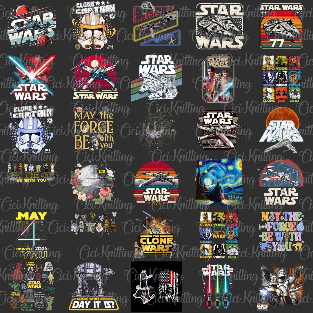 Bundle May the 4th Be With You Png, Light Saber Png, Cartoon 4th Be ...