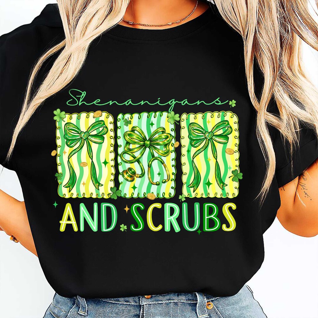 Shenanigans Scrubs Png, Nurse St Patricks Day Png, Saint Pattys ...