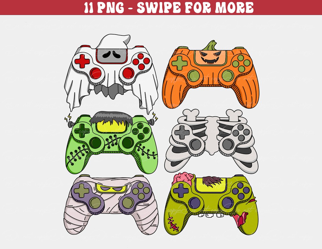 Halloween Skeleton Zombie Gaming Controllers Mummy Boys Kids - Etsy