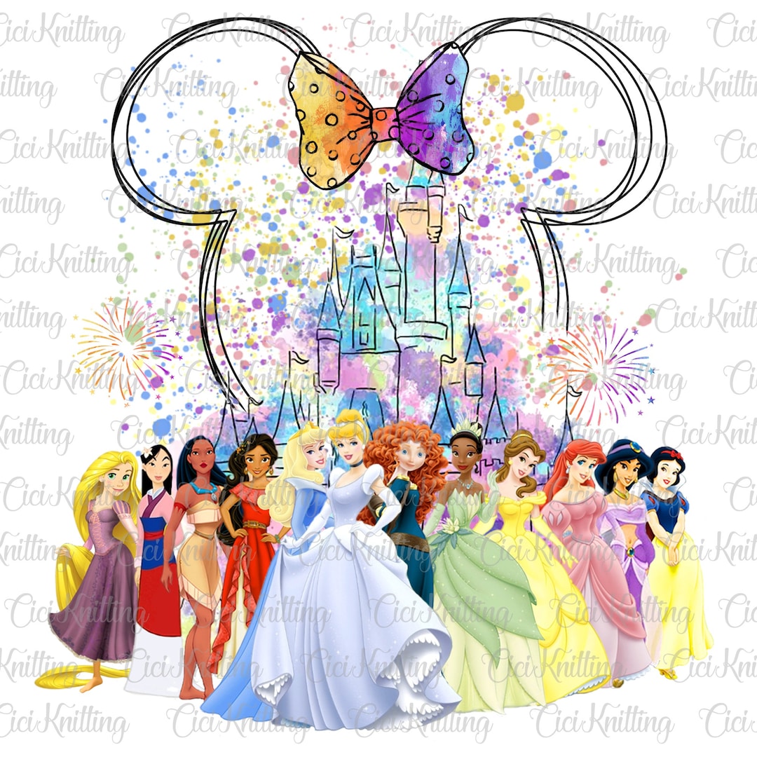 Water Color Princess Squad Png, Vacay Mode Png, Magical Kingdom Png ...