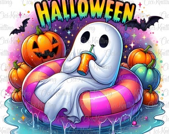 Just Waiting for Halloween Png, Spooky Summer Halloween Sublimation ...