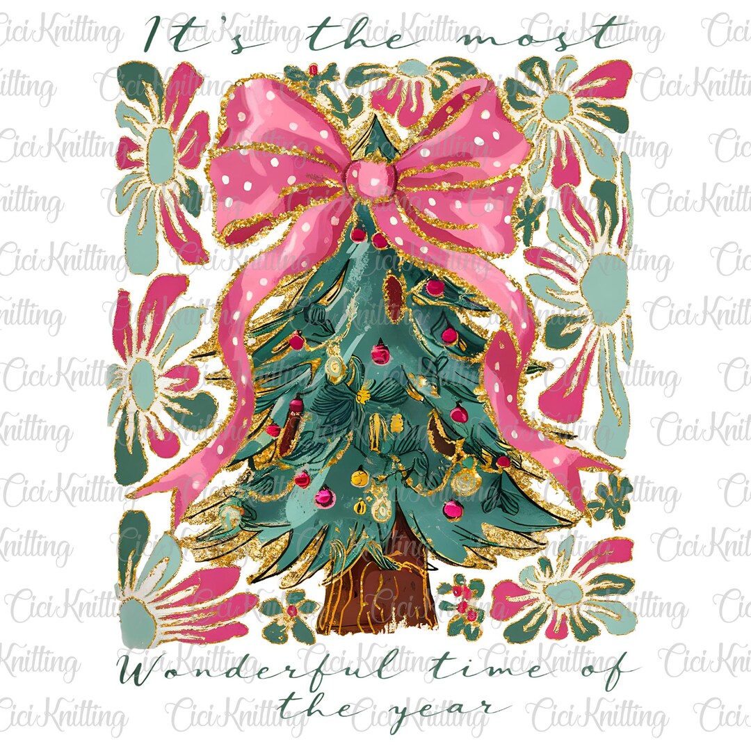 It's the Most Woderful Time of the Year Png, Colorful Coquette Glitter ...