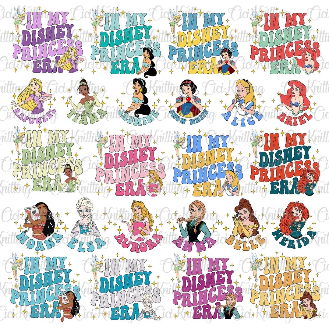 Bundle in My Princess Era Png, Princess Png, Vacay Mode, Family Trip ...