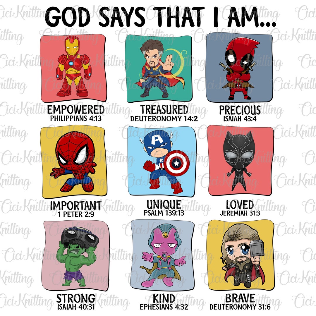 Retro God Says I Am Png, Inspirational Quotes, PNG Digital Download ...