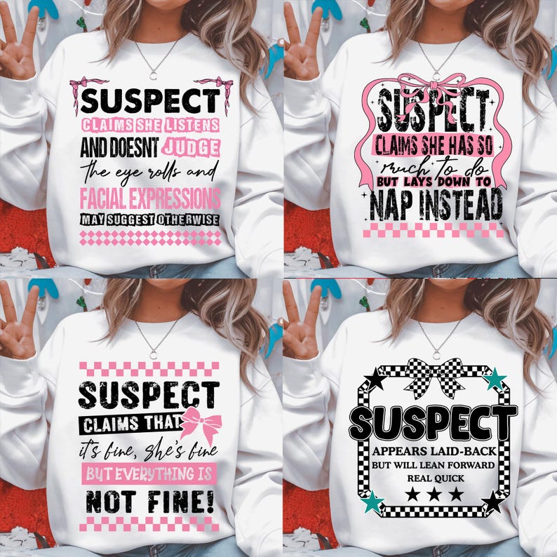 Bundle Suspect Claims She Listens and Doesnt Judge Png, Preppy Digital ...