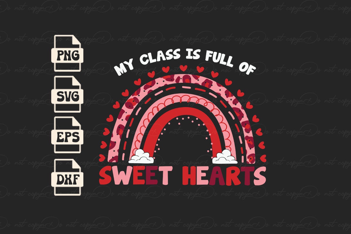 Teacher Valentine Svg Png Bundle Rainbow Loved Teacher Retro Cupids ...