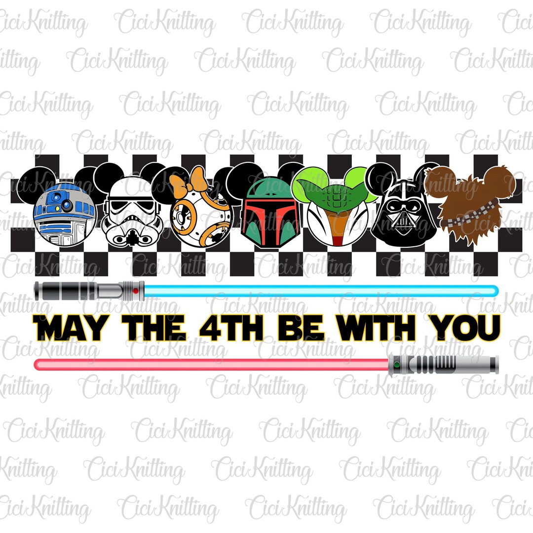 Checkered May the 4th Be With You Png, May 4th Png, Space Travel Png ...