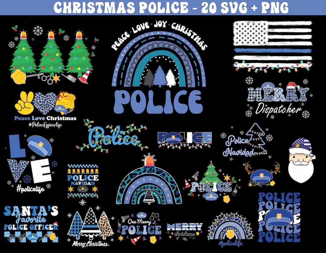 Christmas Police SVG Bundle, Santa's Favotite Christmas Officer Svg ...